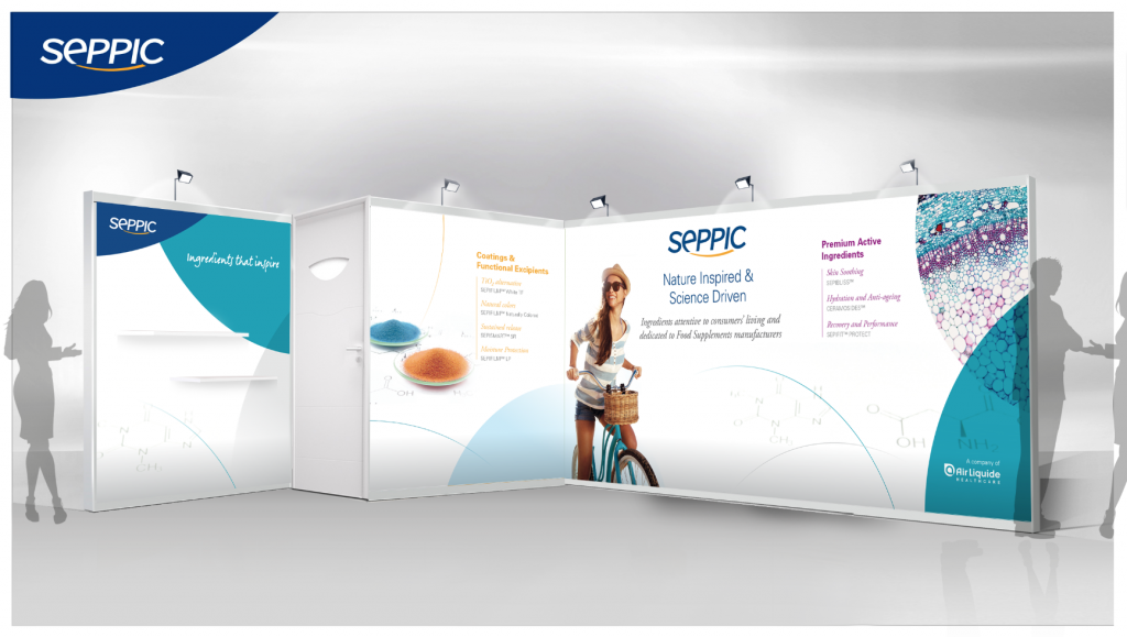 Stand Vitafoods SEPPIC – Genève 2018 - Farandol - Agence de communication sur Perpignan