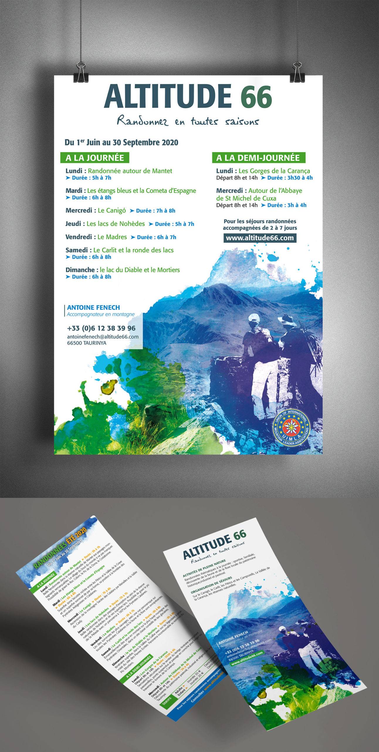 Affiches et flyer Altitude 66 - Farandol - Agence de communication sur ...